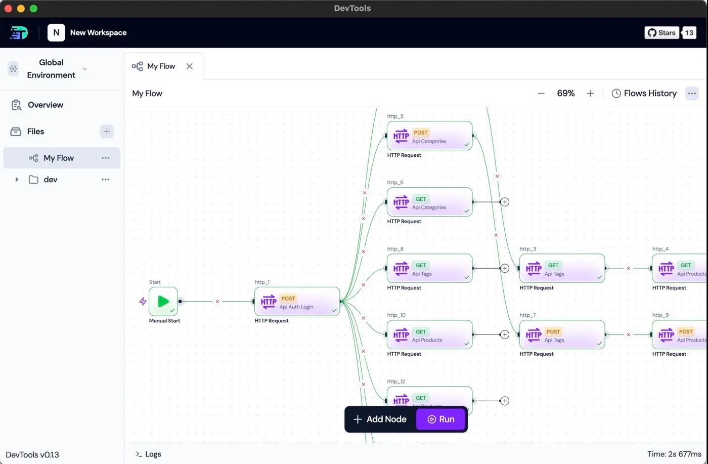 DevTools – Local-First API Testing & Flow Automation